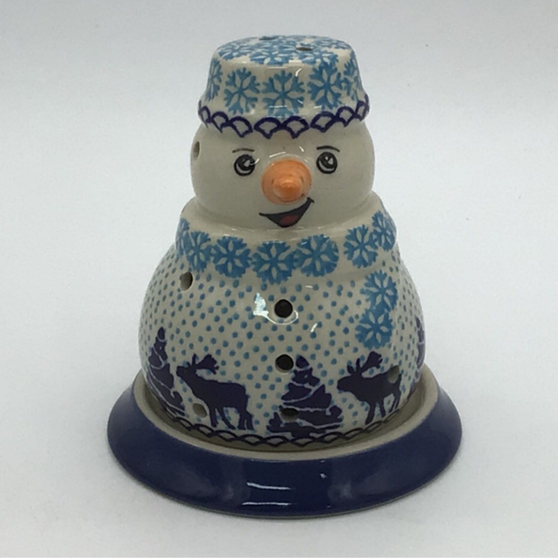 Snowman Luminary- Bullwinkle | Siostra Polish Pottery