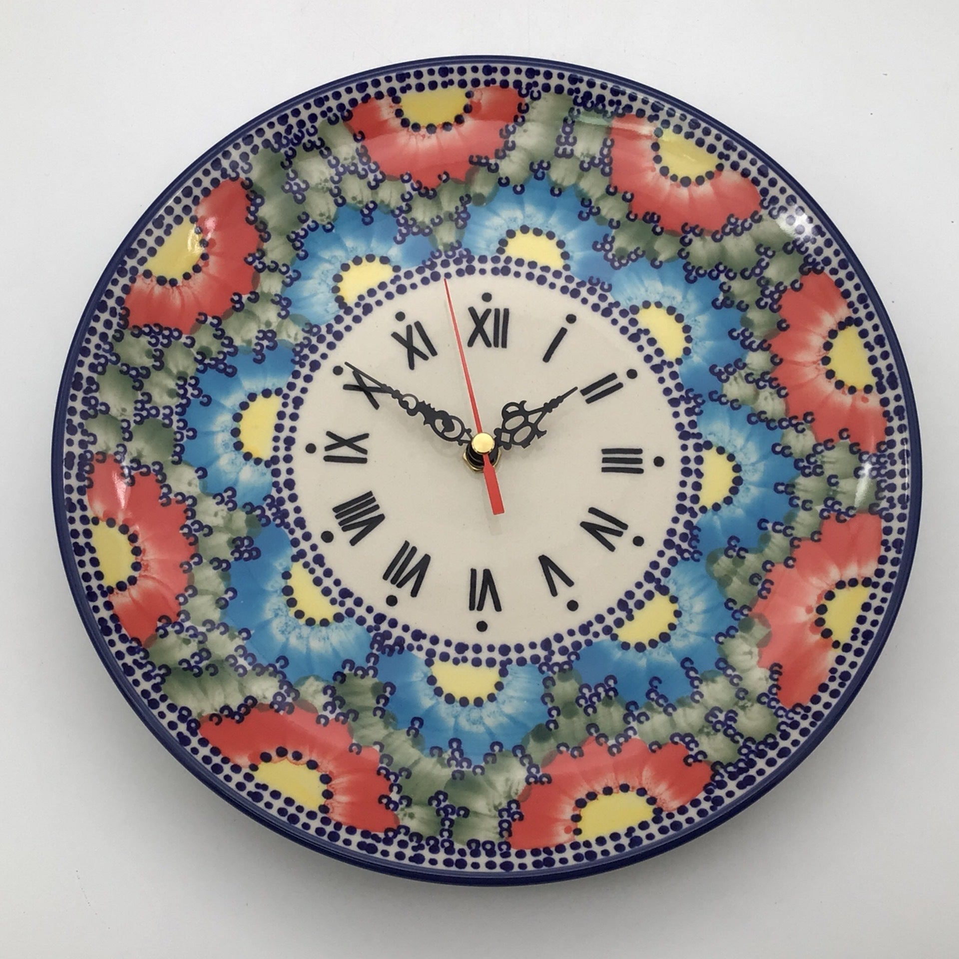 Clock Plate- Gypsy Jazz | Siostra Polish Pottery